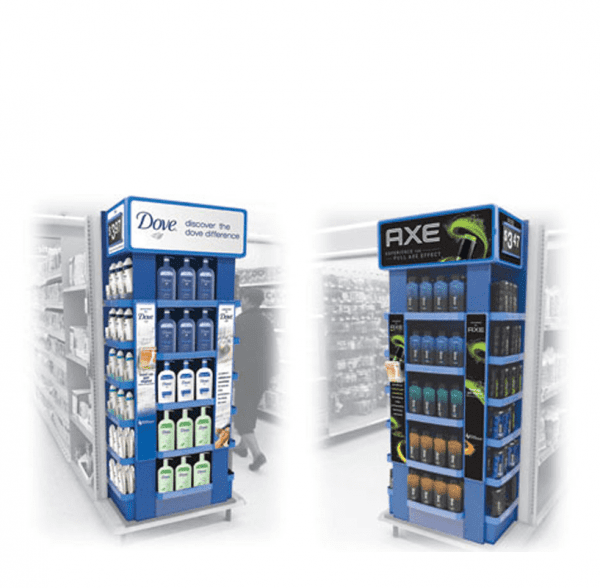 Retail Displays - POP, End Cap, Pallet Club, Floor, and Shelf.
